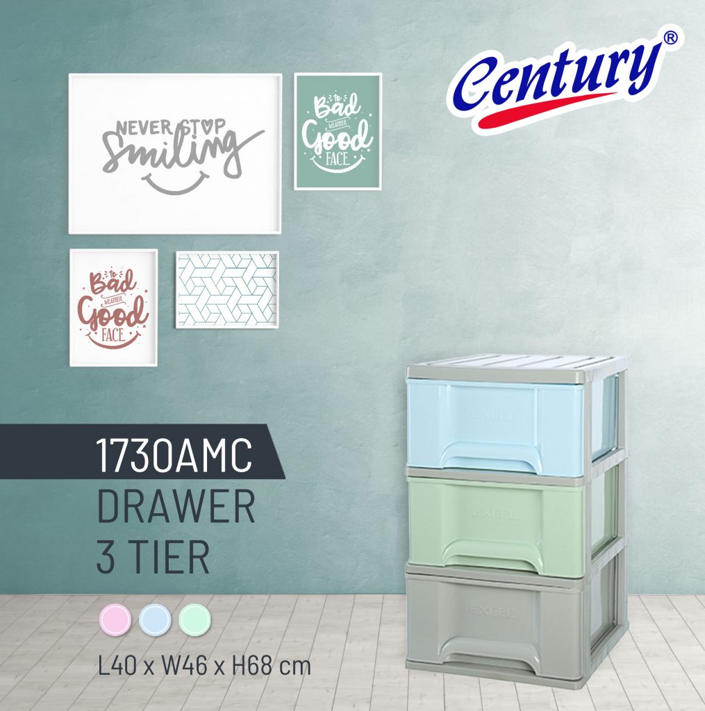 1730AMC DRAWER 3 TIER – Century Plastic